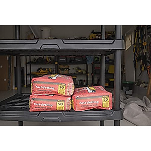 BLACK+DECKER Shelving Unit, Heavy Duty Storage Shelving Unit, Garage Organizer, Indoor and Outdoor, Black (1, 18"x36")