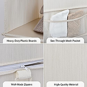 StorageWorks 6-Shelf Hanging Closet Organizers, Two 3-Shelf Separable Closet Hanging Shelves, 12" D x 12" W x 48 3⁄4" H, Mixing of Beige, White & Ivory
