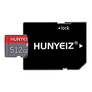 512GB Micro SD Card High Speed Class 10 microSDXC UHS-I Memory Card for Action Camera，Smartphones, Tablet,Security Camera with SD Adapter