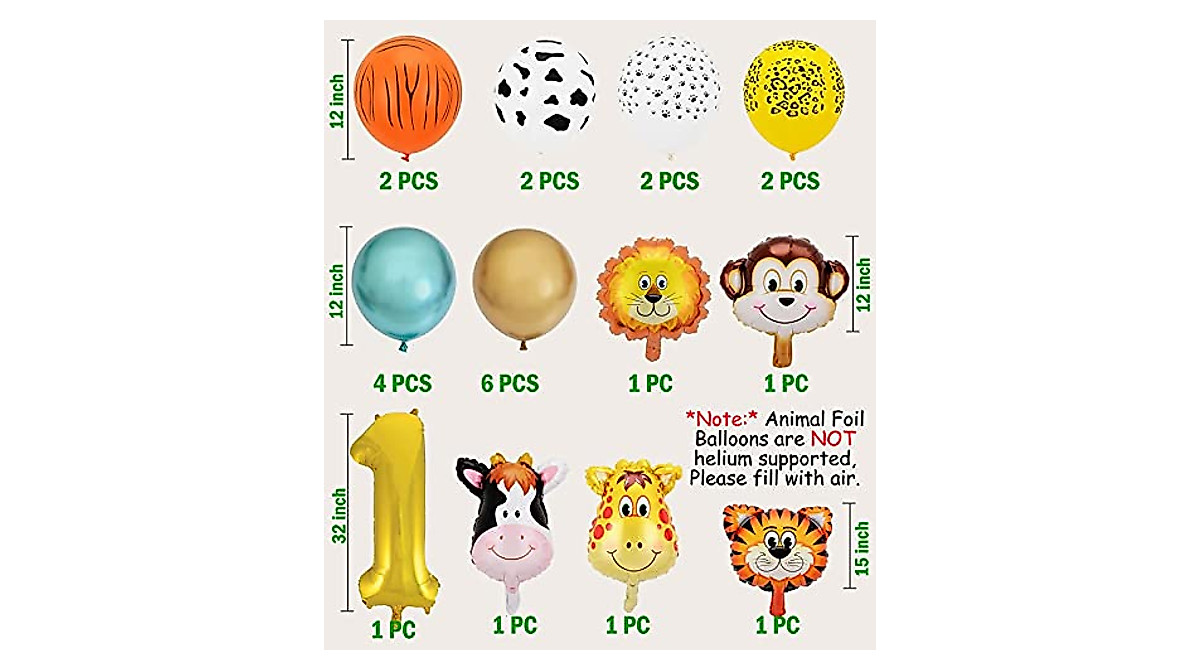Safari-Themed 1st Birthday Party Supplies & Decorations