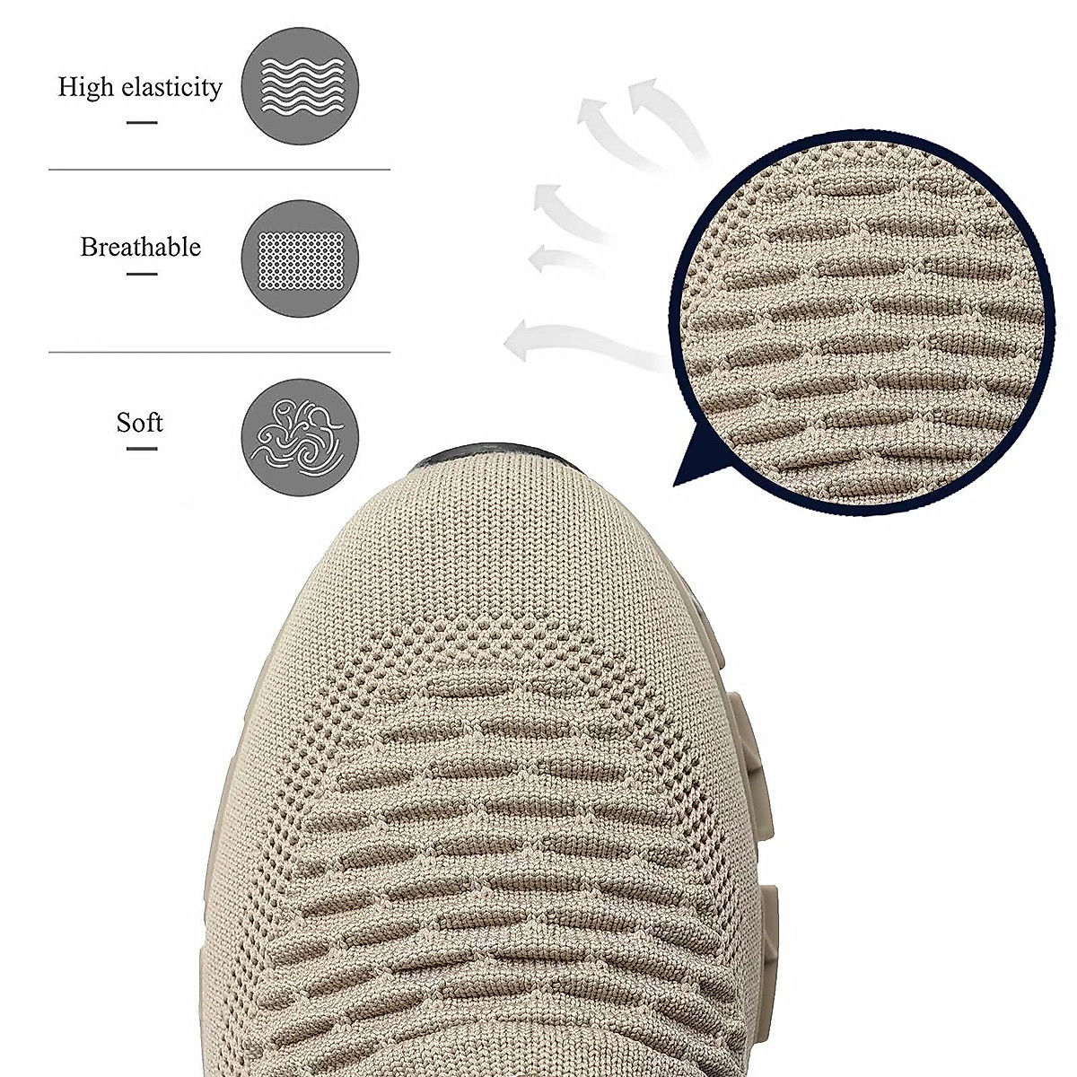 Men's Running Shoes Blade Tennis Walking Fashion Sneakers Breathable Non Slip Gym Sports Work Trainers Khaki