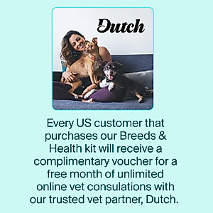 AncestryDNA Know Your Pet DNA: Dog DNA Breed Identification Test, Dog Health Screening, Genetic Traits, DNA Matches, Dog DNA Test, Dog Breed DNA kit, Easy-to-Use Pet DNA Health Test