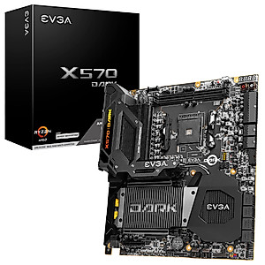 EVGA X570 Dark, 121-VR-A579-KR, AM4, AMD X570, PCIe Gen4, SATA 6Gb/s, 2.5Gb/s LAN, Wi-Fi 6/BT5.2, USB 3.2 Gen2x2, M.2, U.2, EATX, AMD Motherboard