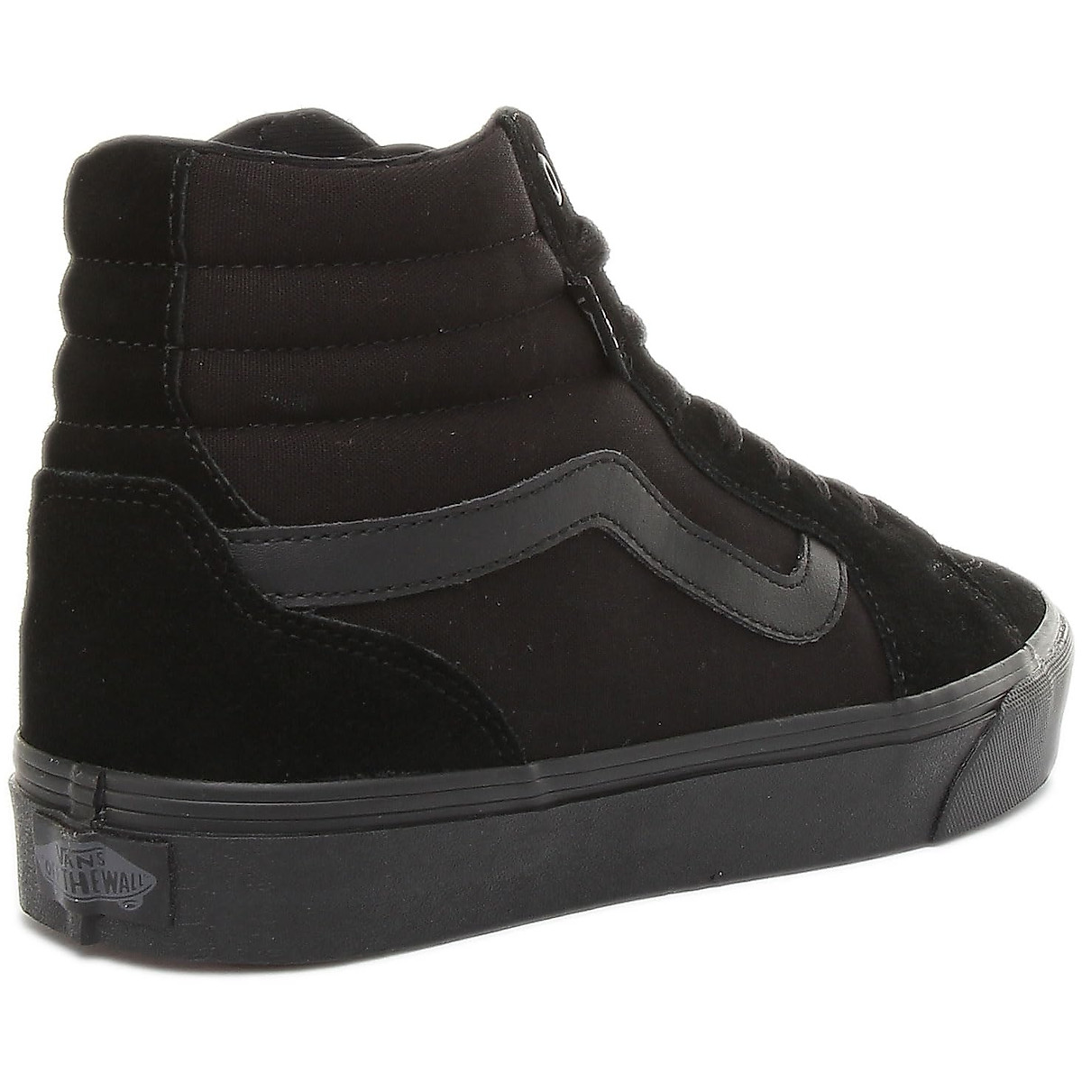 Vans Men's Hi-Top Trainers Sneaker, Suede Canvas Black Black, 12