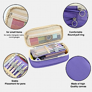 EOOUT Pencil Case Big Capacity Office College School Pencil Pouch Large Storage High Capacity Bag Pouch Holder Box Organizer Green