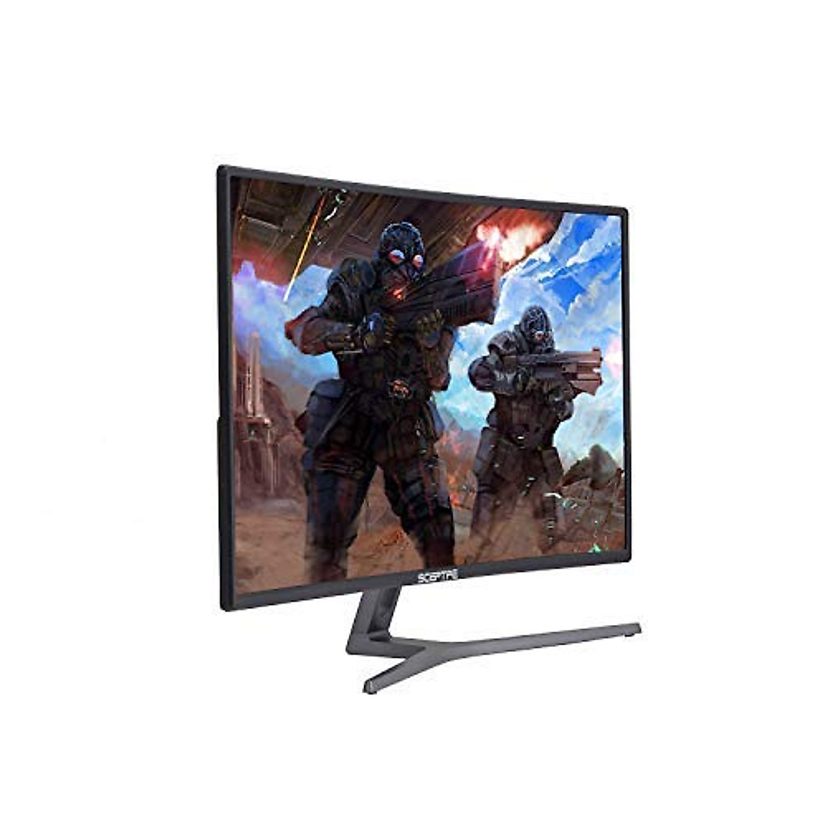Sceptre 24-Inch,FHD 1080p Curved 144Hz Gaming Monitor AMD FreeSync 99% sRGB HDMI DisplayPort, Build-in SpeakersMachine Black
