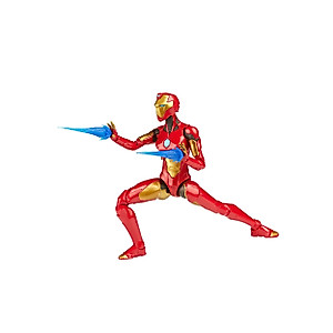 Marvel Hasbro Legends Series 6-inch Ironheart Action Figure Toy, Premium Design and Articulation, Includes 5 Accessories and 1 Build-A-Figure Part, Red,gold