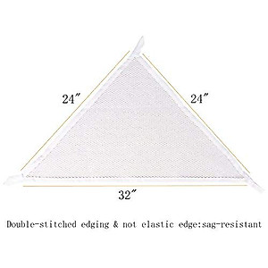 Stuffed Animal Storage Hammock, Powkoo Small Toy Hammock Storage Net Organizer for Bathtub, Bedroom, Small Soft Toys, Teddies (White)