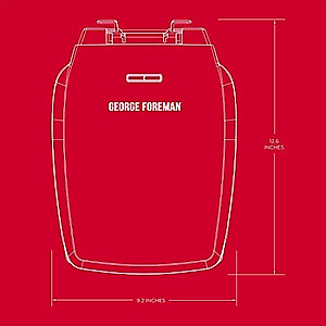 George Foreman GR340FB 4-Serving Classic Plate Electric Indoor Grill and Panini Press, Black