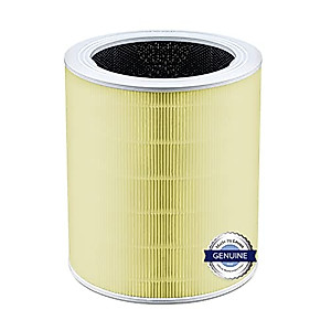 LEVOIT Air Purifiers for Home Large Room, Covers up to 3175 Sq. Ft, Smart WiFi and PM2.5 Monitor & Core 600S Air Purifier Pet Allergy Replacement Filter, 3-in-1 True HEPA, Yellow