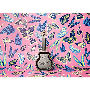 Lodge 4.5 Inch Dolly Parton Mini Rockstar Cast Iron Guitar Skillet - Hand Wash Only Collector’s Piece - Cast Iron Skillet for Single Serve or Decorative Use