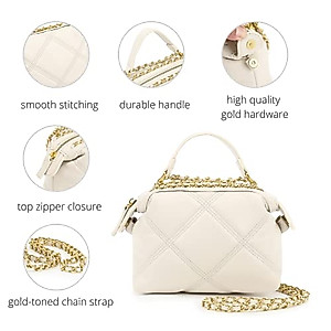 Scarleton Handbags for Women, Crossbody Bags for Women, Top Handle Satchel Shoulder Bag, Hobo Designer Tote Bag, H209802 - White