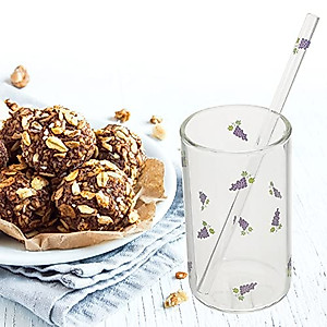 UPKOCH 2 Sets strawberry glass beer glasses glass cup with straw clear straw glasses clear beer can glass clear juice glasses clear water bottles cute cup aesthetic High borosilicate