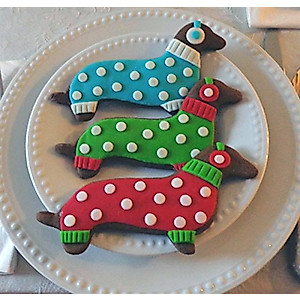 Exclusive Dachshund Dog Cookie Cutter, Real Dachshund Shape 6" Long (Set of 2)