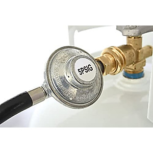 Flame King 60,000 BTU Portable Propane Forced Air Heater Outdoor Great for Jobsite, Construction, Garage, Patio, Stainless Steel