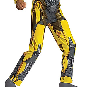 Disguise Bumblebee Muscle Costume for Kids, Official Transformers Rise of the Beasts Padded Costume and Mask, Size (10-12)
