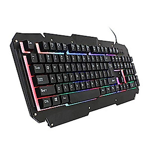 Deeoee Premium USB Wired Backlit Gaming Mechanical Keyboard for Computer PC Laptop Game Player Equipment Accessories