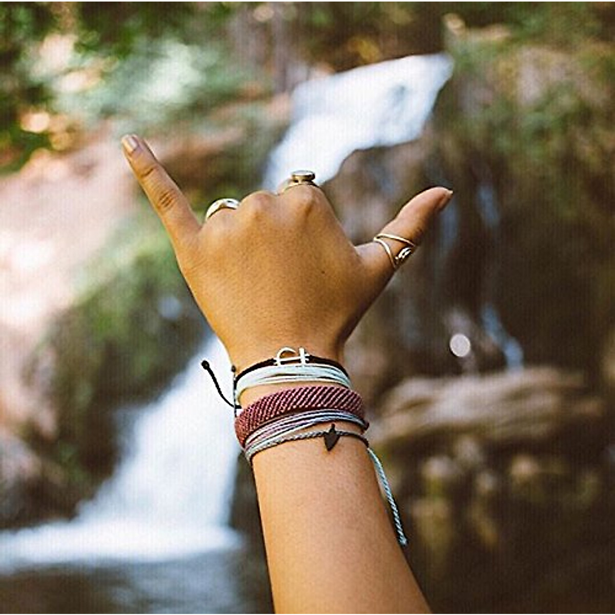 Pura Vida Berry Cute Bracelet - 100% Waterproof, Wax-Coated - with Iron-Coated Copper Charm