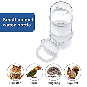 2 Packs Automatic Pet Feeder and Waterer, Self Dispensing Automatic Hamster Feeder, Cat Food and Water Dispenser Set,Small Animal Dog Cat Pet Food Bowl,16x14cm