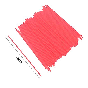 spray can straws, Replacement Spray Can Extension Straw,Red Plastic Extension Straws,5Inches. (50 Pack)