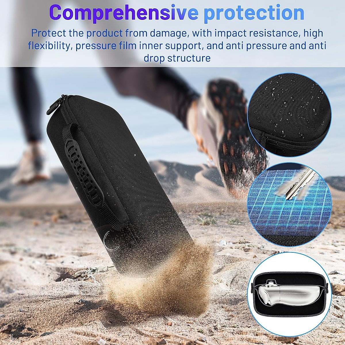 ROCHIE for ASUS ROG Ally Handheld Storage Case - EVA Drop-Proof and Scratch-Resistant Portable Box Carrying for Portable Hard Shell Gaming Carry ASUS Allys Gamings
