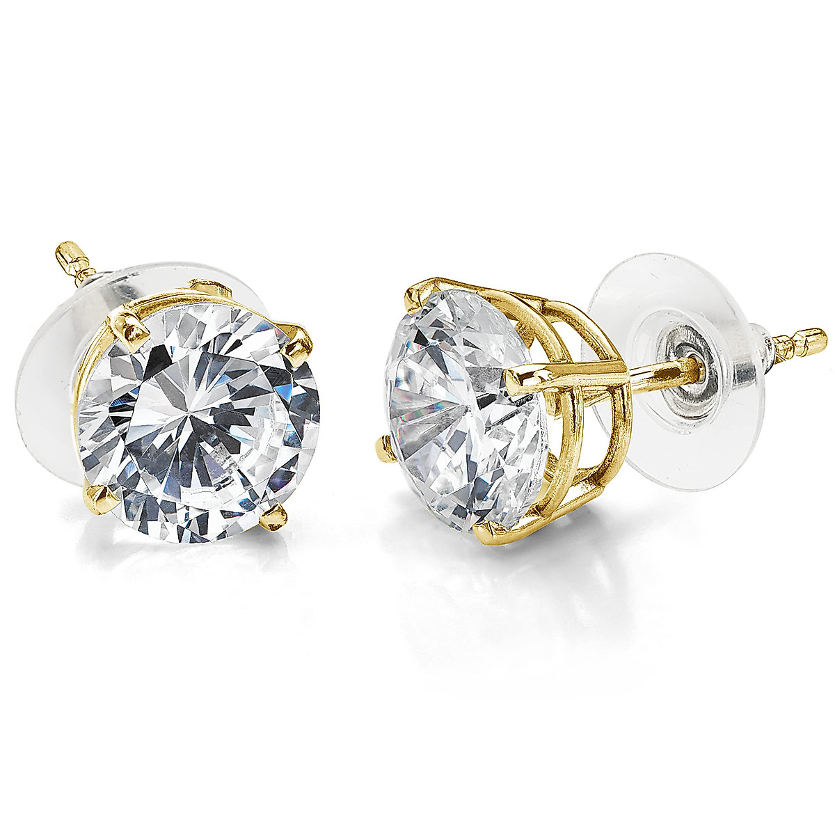 Mr. Pen- Bullet Clutch Earring Backs with Pad, 76 pcs, Gold & Silver, Rubber Earring Backings, Earring Backs for Studs, Earring Backs Replacements, Pierced Earring Backs, Earring Stoppers.