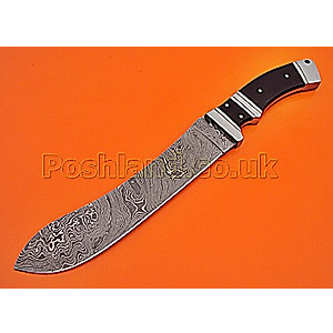 CF-51 Custom Handmade Damascus Steel Chef Knife - buffalo horn with Stainless Steel Bolsters
