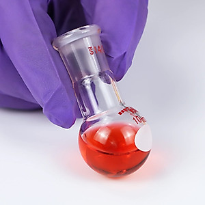 ADAMAS-BETA Lab Boiling Flasks 10mL Single Neck Round Bottom Boiling Flasks Borosilicate Glass with 14/20 Standard Taper Outer Joint