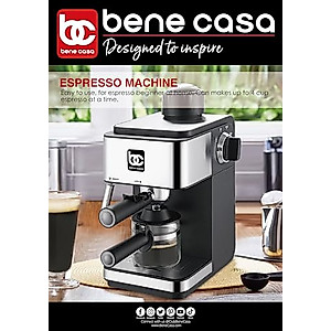 Bene Casa BC-99189 Espresso Maker, 4-Cup