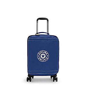 Kipling Spontaneous S Softside Spinner Wheel Luggage, Cabin Sized, Elastic Straps, Admiral Blue CL, 13''L x 20.75''H x 8.25''D