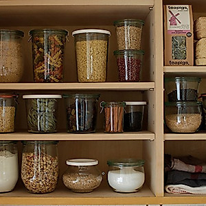 ラセラヌー(Rasalhanut) WE-080 Weck Mold Shape Glass Canister, 2.7 fl oz (80 ml)