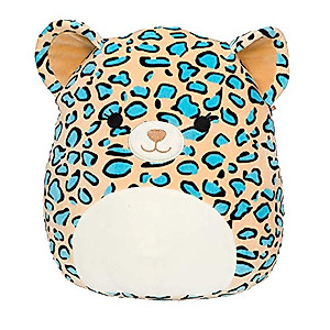 Squishmallows Official Kellytoy Plush 8" Liv The Teal Leopard - Ultrasoft Stuffed Animal Plush Toy