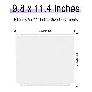 Antner Letter Size Binder Pockets 3 Holes Zipper Binder Folders for Ring Binder Loose Leaf Bags, Waterproof Pouch Document Filing Bags, 8 Pack
