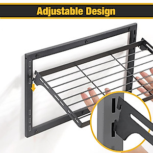 COFIT 2-Tier Power Tool Organizer, Power Drill Tool Holder, Wall Mount Tool Storage Organizer, Adjustable Height Iron Tool Rack for Garage Organization and Workshop
