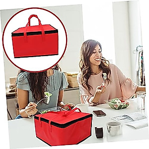 OKUMEYR 1pc Insulation Pizza Carrier Pizza Grocery Cooler Car Accessories Insulated Food Insulated Aluminum Portable Agricultural Products