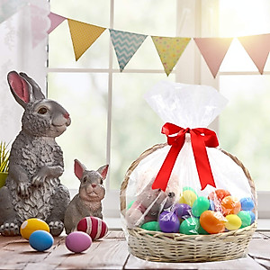 Extra Large Shrink Wrap Bags for Gift Baskets, 32x40 inches Clear PVC Heat Gift Basket Shrink Bags 10Pack