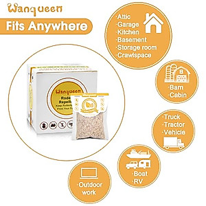 10 Pack Natural Mouse Repellent Pouches Peppermint Oil to Repel Mice and Rats, Rodent Repellent Pest Control Pouches Mice Repellent for House Mouse Deterrent Indoor