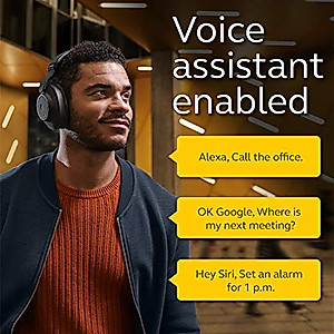 Jabra Elite 85h Wireless Noise-Canceling Headphones, Titanium Black – Over Ear Bluetooth Headphones Compatible with iPhone & Android - Built-in Microphone, Long Battery Life - Rain & Water Resistant