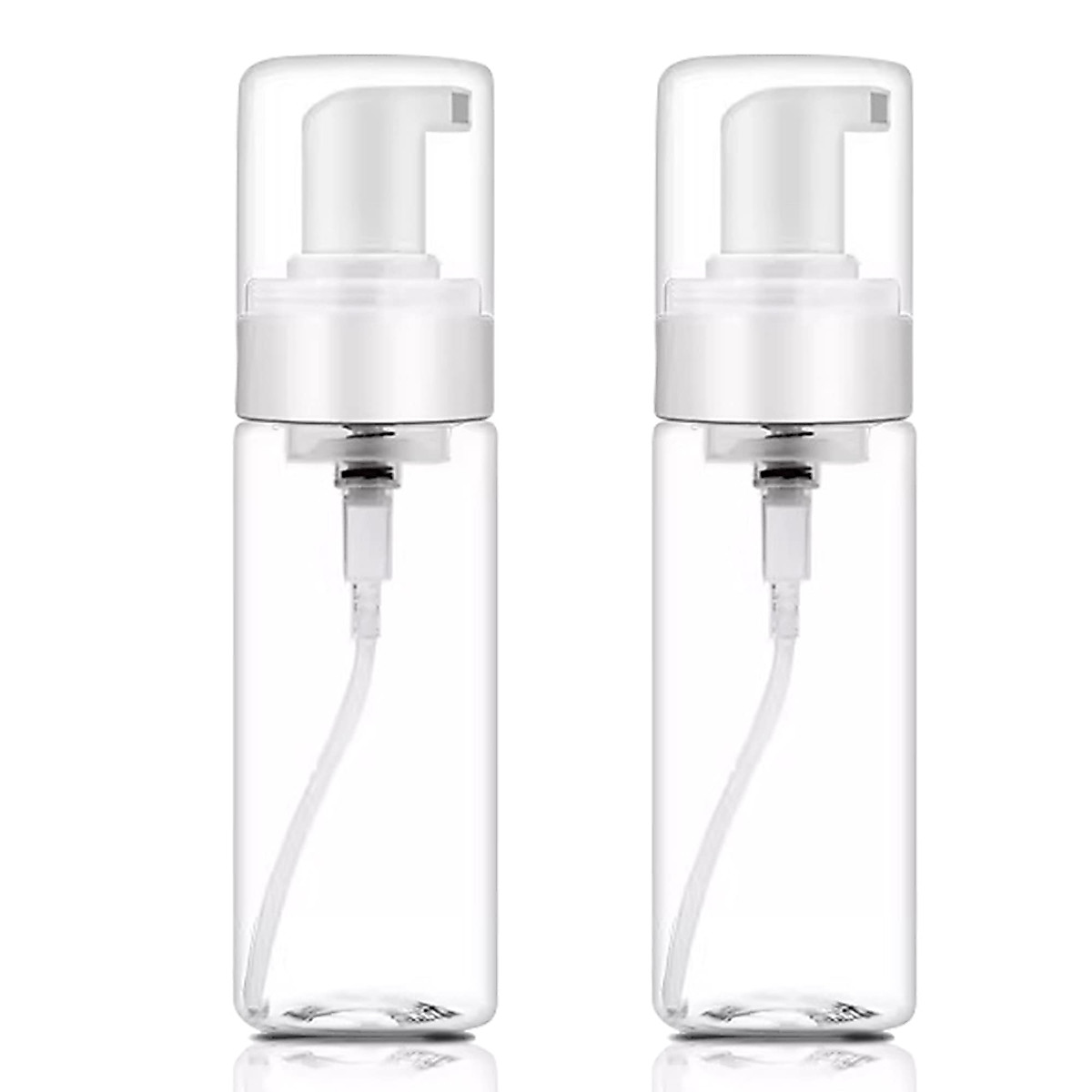 Foam Bottle Dispenser,2pcs 200ml/7OZ Foaming Pump Bottle Foam Soap Bottle Dispenser Transparent Empty Spray Bottles Foaming Hand Soap Dispenser Bottles Refillable Soap Dispenser