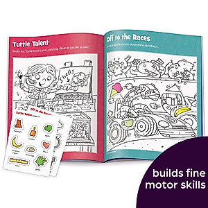 Highlights Hidden Pictures Sticker Fun Sticker Books for Kids Ages 3-6, 4-Pack of Sticker Books, 64 Pages of Seek and Find Sticker Activities, Books Double as Coloring Books, 480+ Stickers, Volume 2