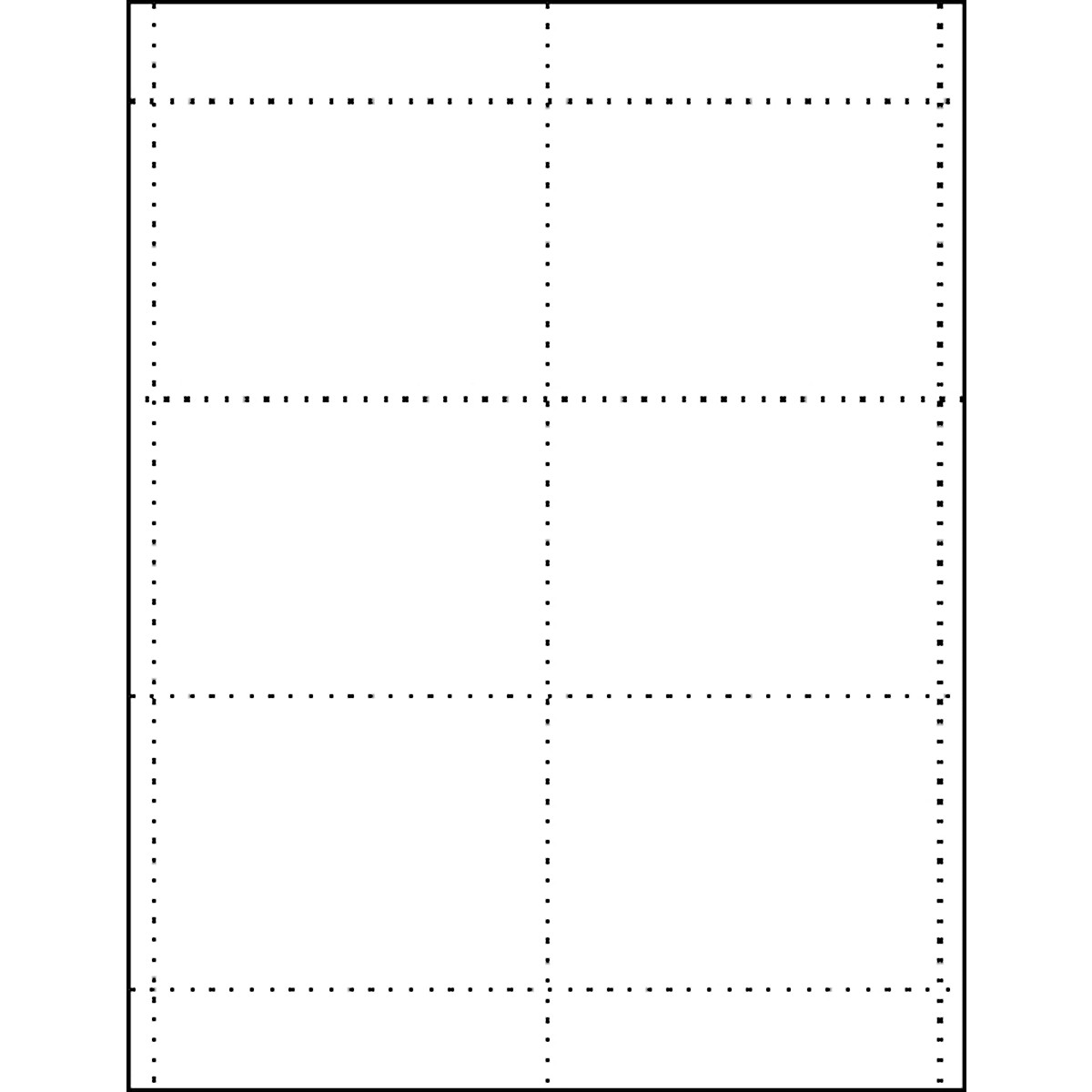 MACO Laser/Ink Jet White Name Tags, 3" x 4", 6 per Sheet, 300 per Box (ML-8520)