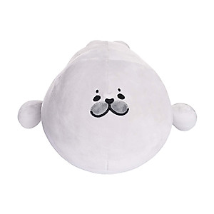 keaiart-ly Chubby Seal Cuddle Pillow, Chonky Seal Plush Animal Stuffed Toys (Gray, 12inch)