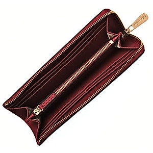 Michael Kors Jet Set Trave Quarter Zip Wallet, Chili