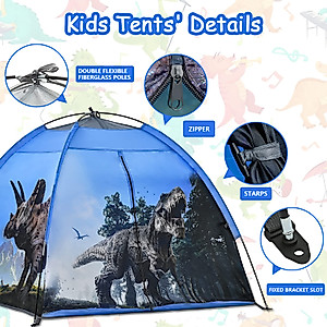 Ai-Uchoice Dinosaur Kids Play Tent, Dinosuar Toys for Kids Indoor and Outdoor Fun Pop Up Playhouse Tent, A Gift Tent for Boys & Girls