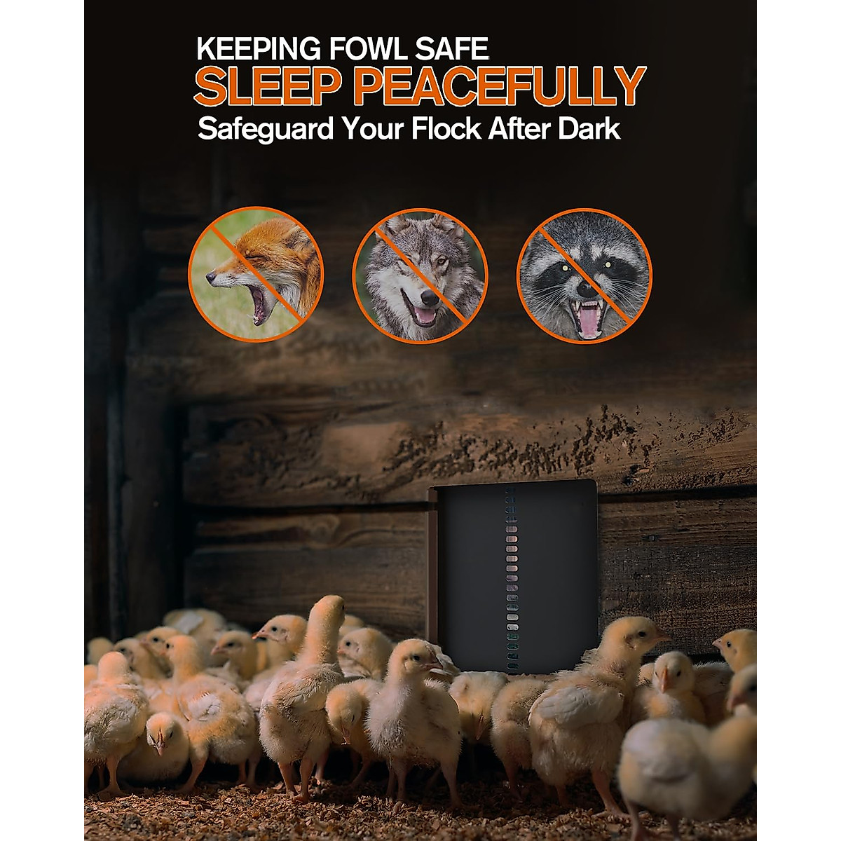 Hopet Automatic Chicken Coop Door with Timer Large LCD Display 2023 Upgraded Electric Battery Powered Aluminum Chicken Coop Door Accessories Poultry Door Opener Training Flock