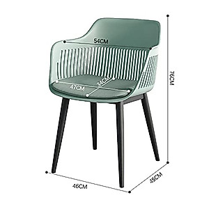 EODNSOFN Nordic Dining Chairs Designer Design Dining Chairs Plastic Transparent Sillas Computer Chai (Color : E, Size : 1code)