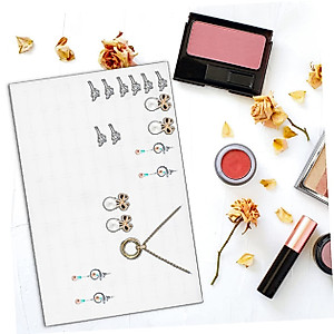 TIDTALEO 10pcs Jewelry Box Pad Velvet Choker Ring Display Holder Drawer Tray Jewelry Display Sponge Pad Ear Stud Holder Ring Foam Insert Jewelry Sponge Insert Holder Jewelry Supply White