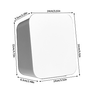 SUNFECILI Wall Mounted Cotton Swab Holder Cotton Pads Holder Dispenser,Flip Top Cosmetic Cotton Wall Mounted Organizer For Bathroom,Qtip Dispenser Qtip Jars With Lid