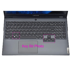 Keyboard Cover Compatible with 15.6" Lenovo Legion 5 Pro, Legion 7 7i Slim 15, IdeaPad Gaming 3 3i 15 inch, Lenovo Legion 5 5i 5p 5pi 15.6" 17.3" Gaming Laptop, 16" Lenovo Legion 7 (Light Pink & Blue)