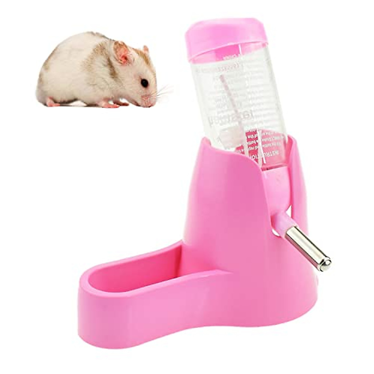 3 in 1 Hamster Water Bottle + Flying Saucer Exercise Wheel for Dwarf Hamster Mouse Rat Hedgehog